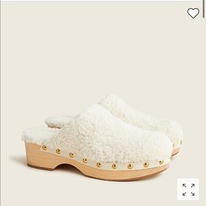 J. Crew | Shoes | Jcrew Sherpa Clogs | Poshmark